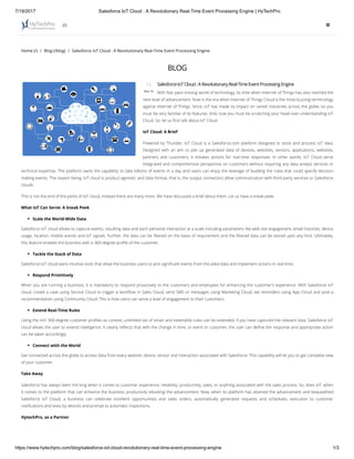 salesforce iot cloud | PDF