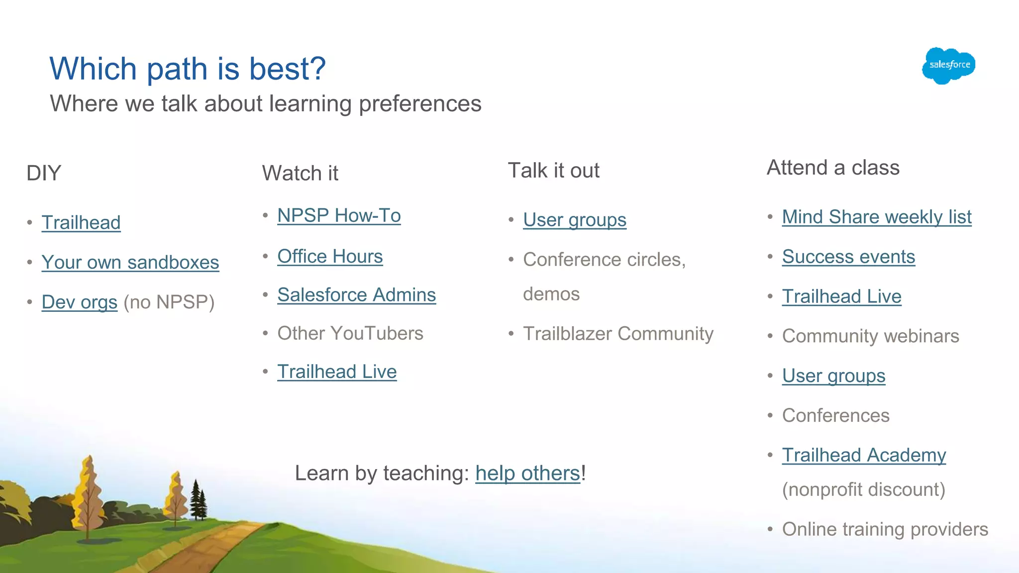 Salesforce Learning for Fun & Nonprofits | PPT