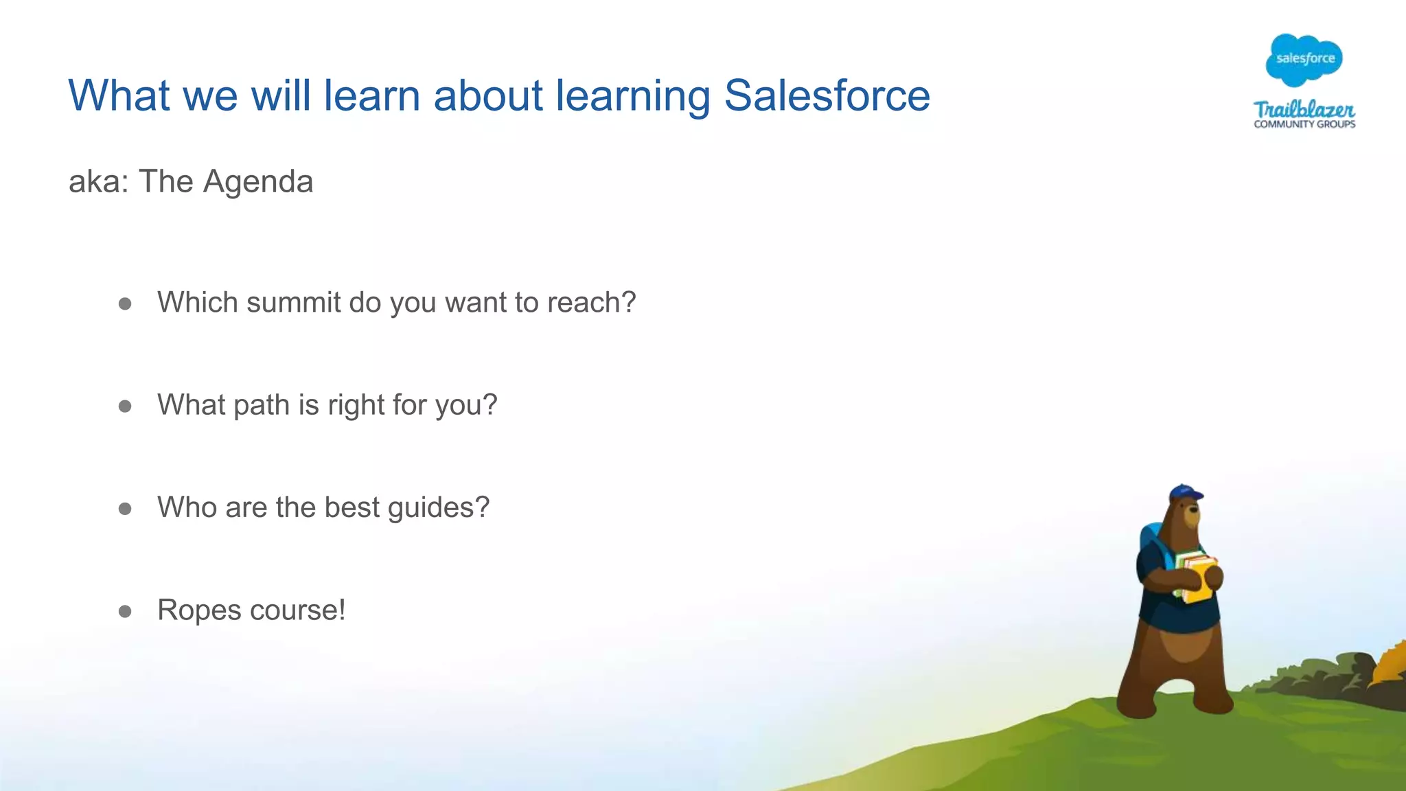 Salesforce Learning for Fun & Nonprofits | PPT