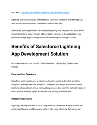 Salesforce Lightning App Development_ The Comprehensive Guide 2024.pdf | Computer Software and ...