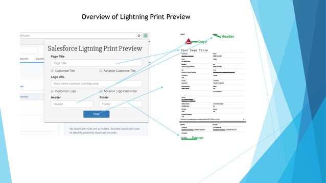 Salesforce Lightning Print Preview | PPTX