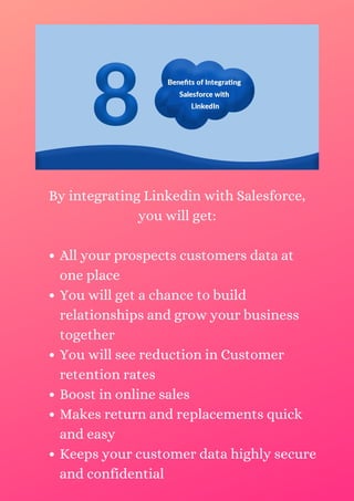 Salesforce linked in integration a quick guide in 2021 (1) | PDF