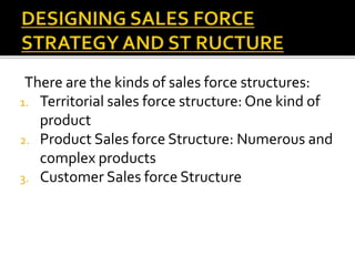 Sales force management | PPTX