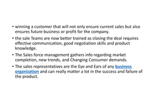 Sales force management | PPTX