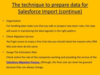 Salesforce Migration Process | PPTX