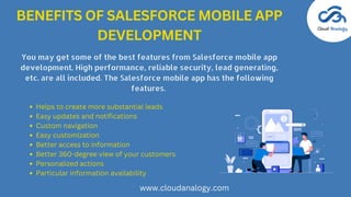 SALESFORCE MOBILE APP DEVELOPMENT BENEFITS AND COST | PPT