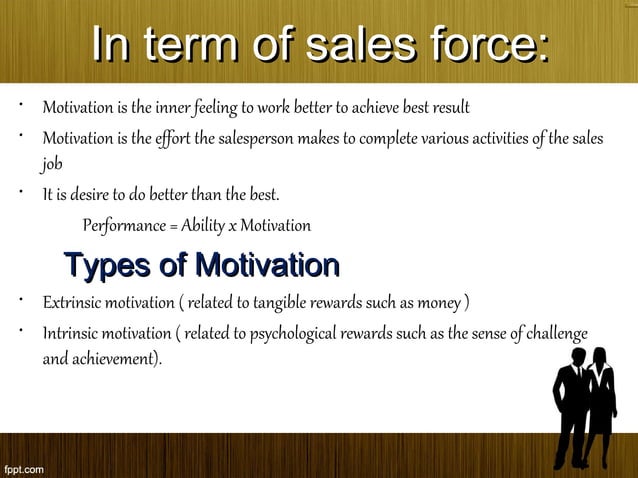 Sales force motivation Designing Territories and Allocating Sales ...