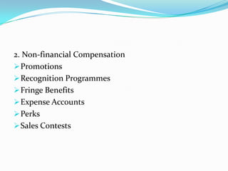 Sales force motivation and compensation | PPTX