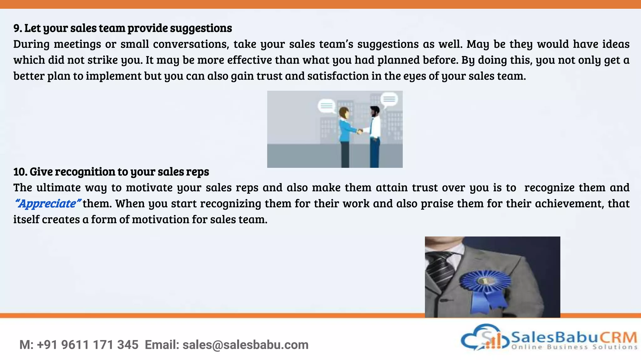 Sales force motivation tips | PPT