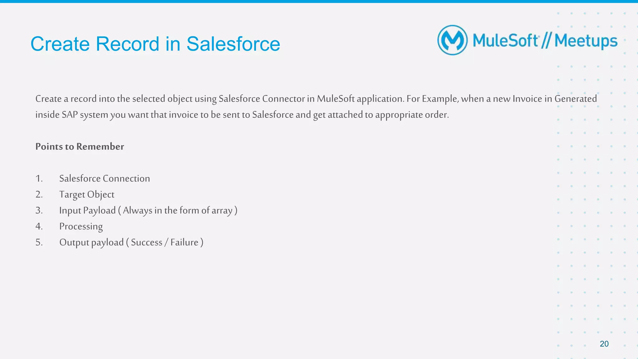 Salesforce + MuleSoft integration | PPTX