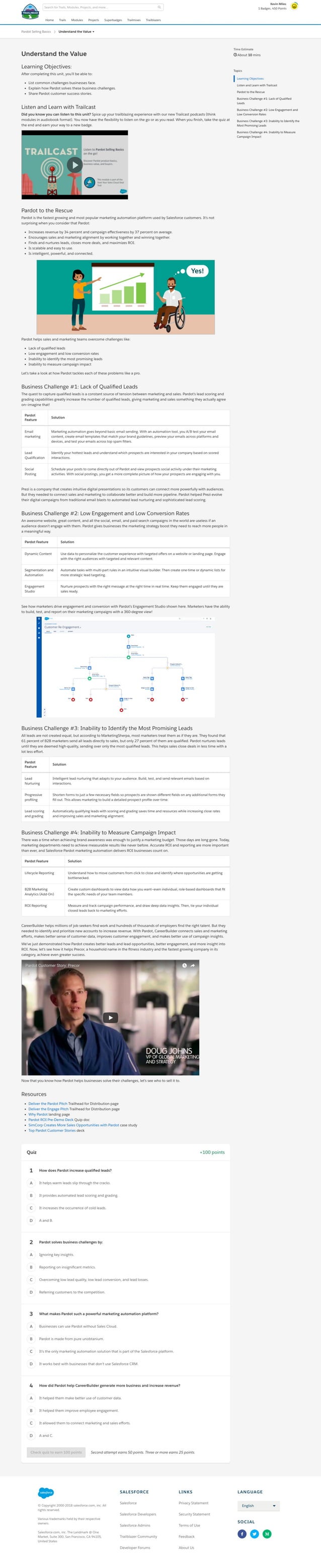 Salesforce Pardot Selling Basics | PDF
