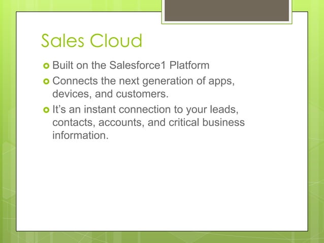 Salesforce ppt v07122013 | PPTX | Cloud Computing | Internet