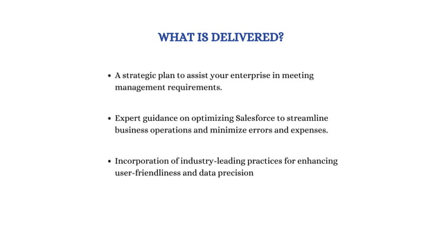 Salesforce quick start packages Australia | QR Solutions | PPT