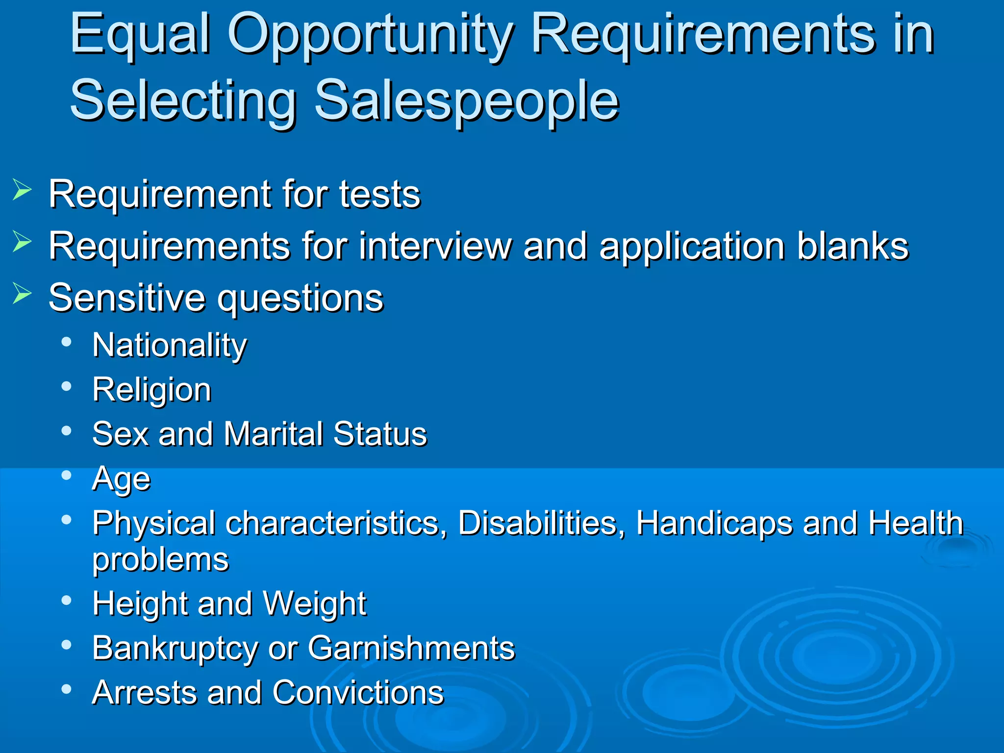 Sales force recruitment and selection (1) | PPT