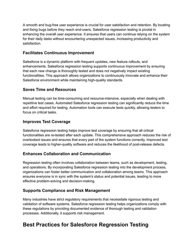 Salesforce Regression Testing Know All Aboutpdf