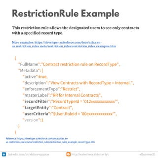 Salesforce restriction rules