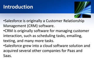 Salesforce Intro | PPTX