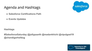 Salesforce Saturday 22april ,2017- Salesforce Chandigarh DUG | PPT