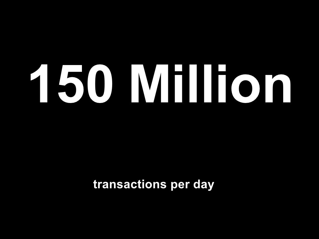 150 Million Transactions Per Day 150-million-transactions-per-day