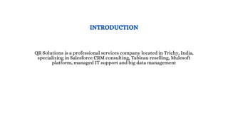 Salesforce Solution Trichy | QR Solutions | PPT