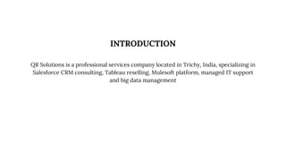 Salesforce Solution Trichy | QR Solutions | PPT | Free Download
