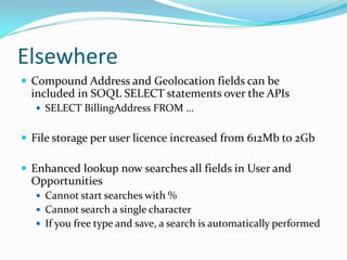 Salesforce spring 14 developer overview | PPTX | Operating Systems ...