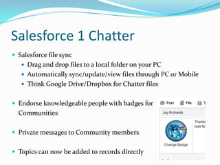 Salesforce spring 14 developer overview | PPTX | Operating Systems | Computer Software and ...