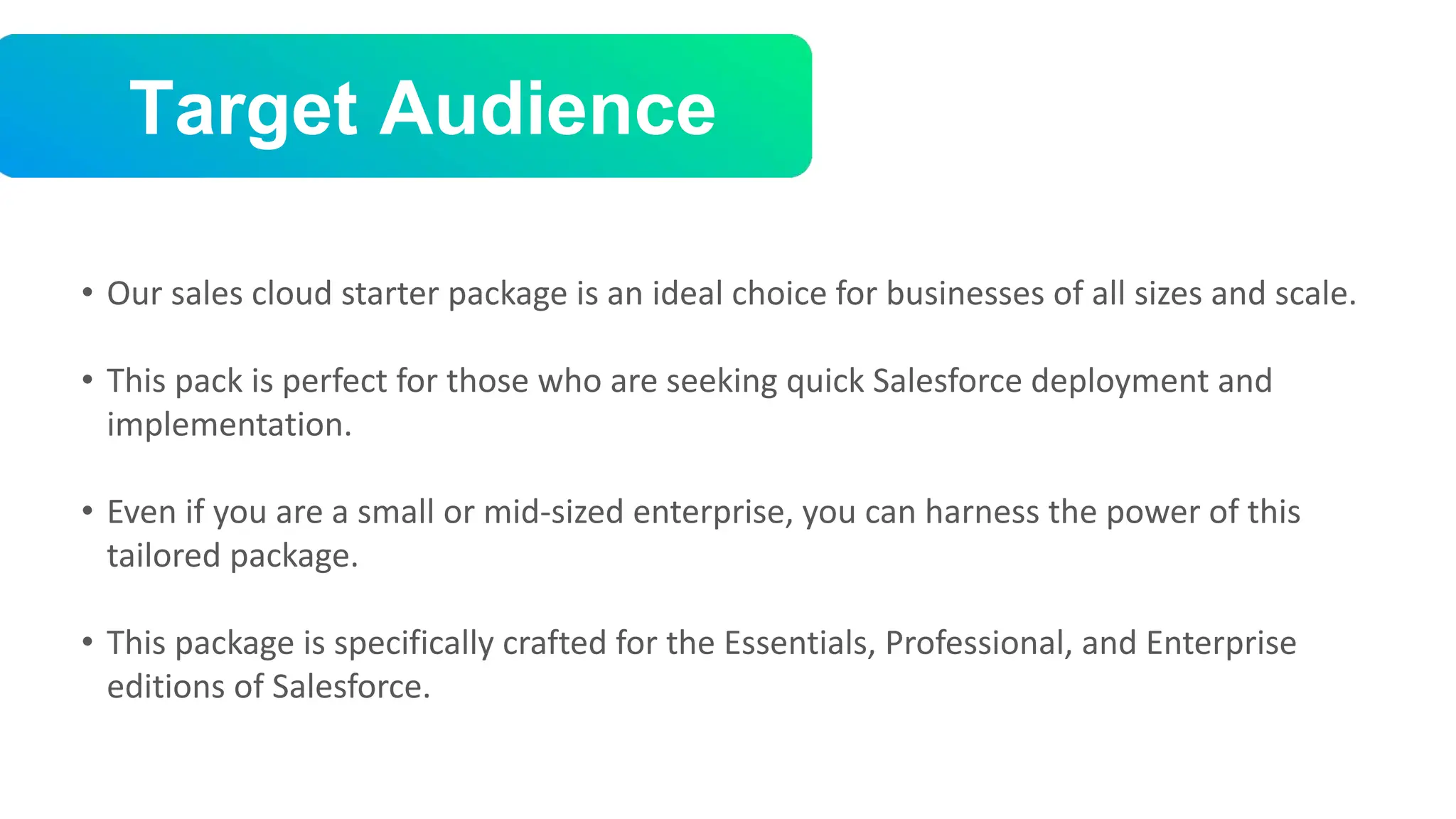 Salesforce Starter Package Presentation. | PPTX