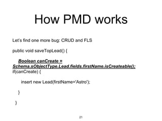 Salesforce static code analysis | PPTX