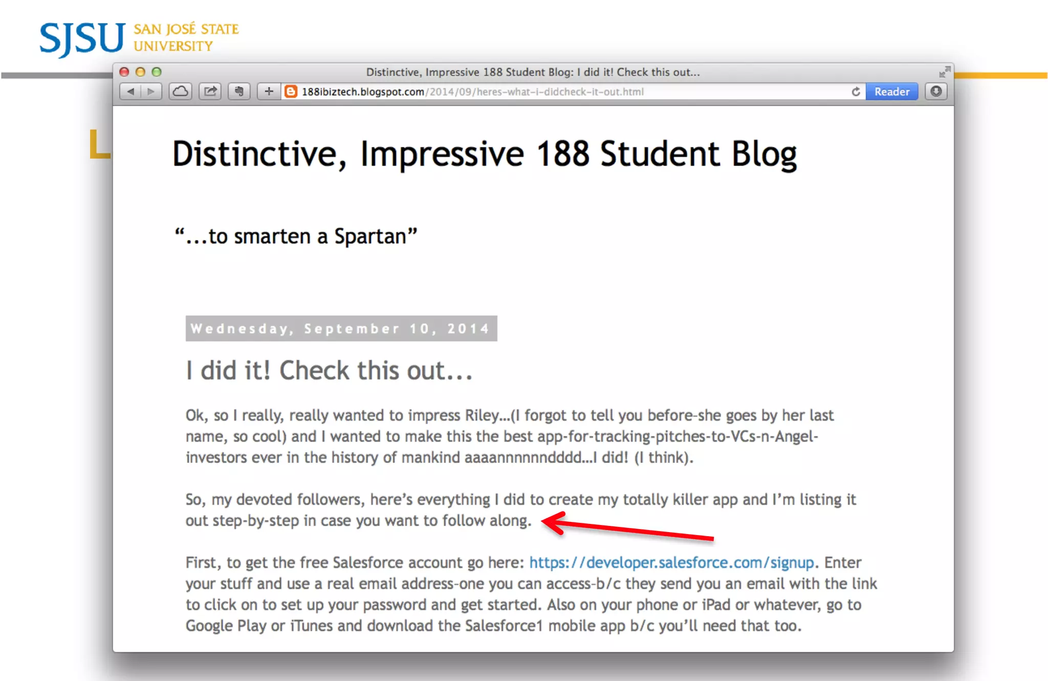 Salesforce + Storification = Experiential IS Education | PDF