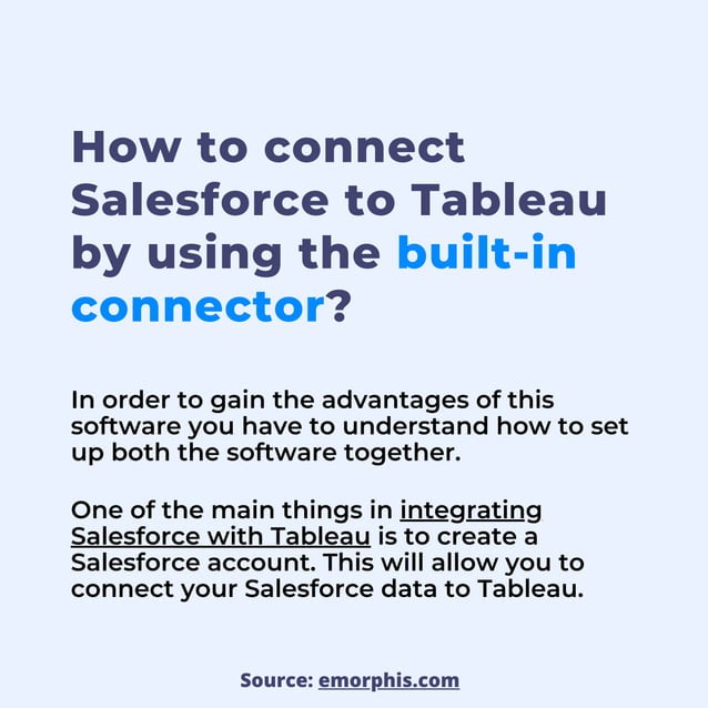 Salesforce Tableau Integration Guide | PDF