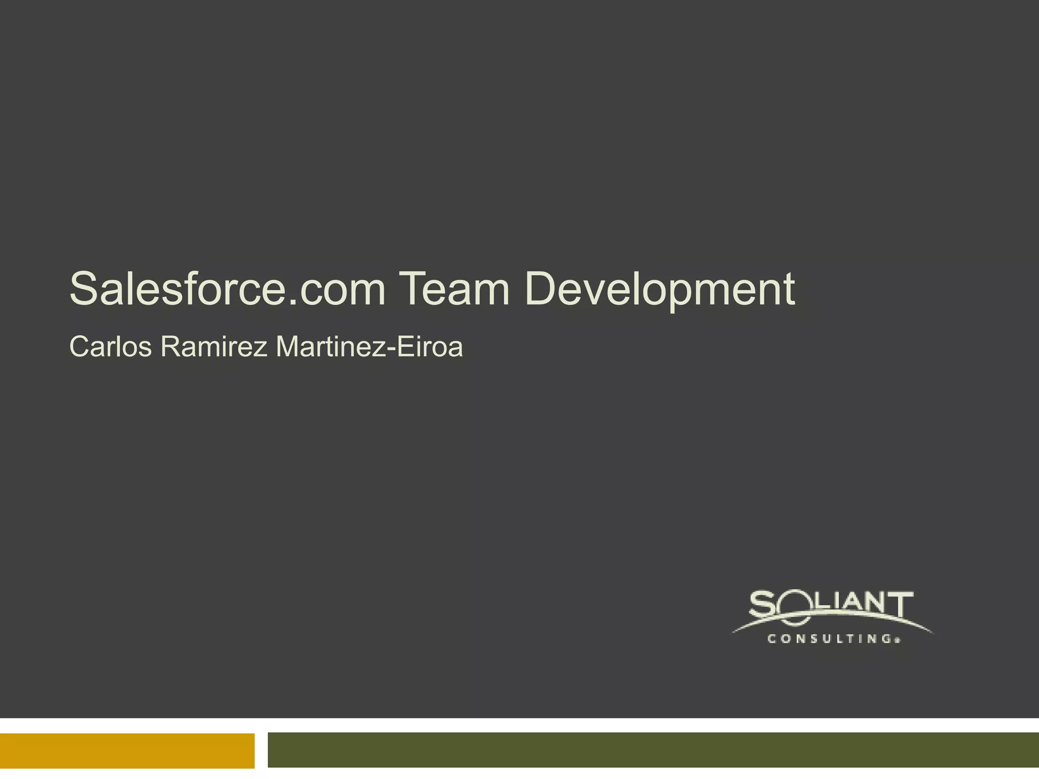 Team Development & Continuous Integration on the Salesforce Platform | PPT