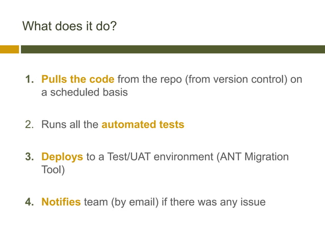 Team Development & Continuous Integration on the Salesforce Platform | PPT