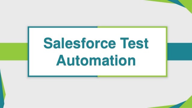 Salesforce Test Automation | PPTX