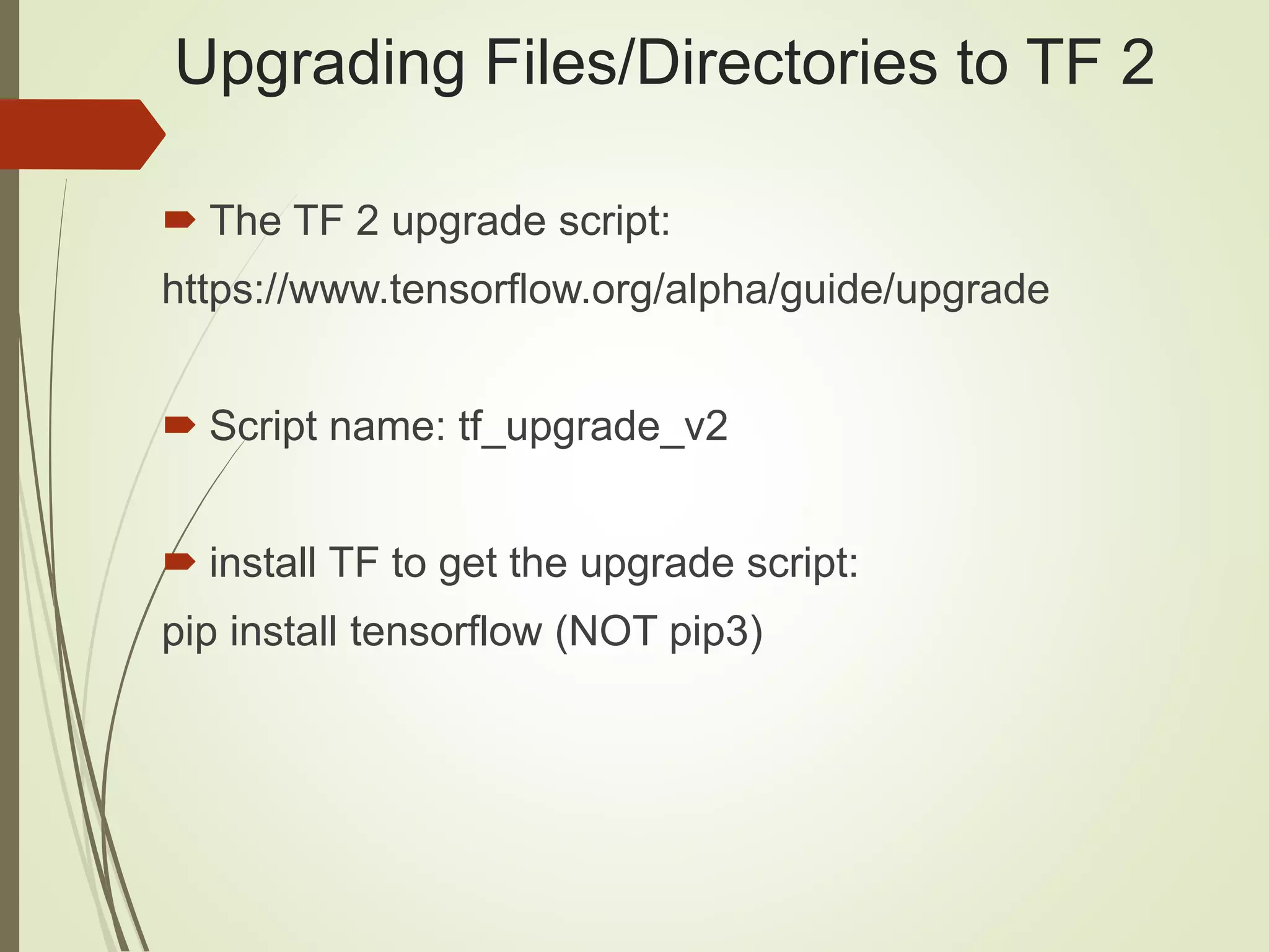 Introduction to TensorFlow 2 | PPT