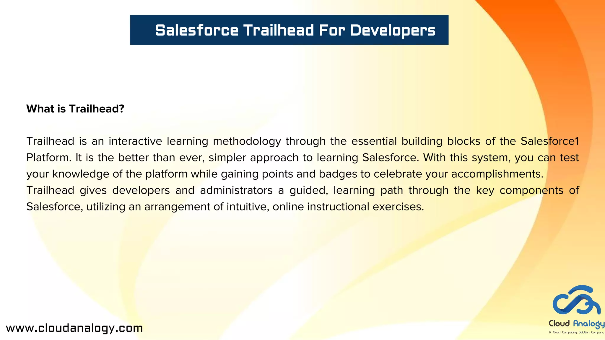 Salesforce Trailhead for Developers | PDF