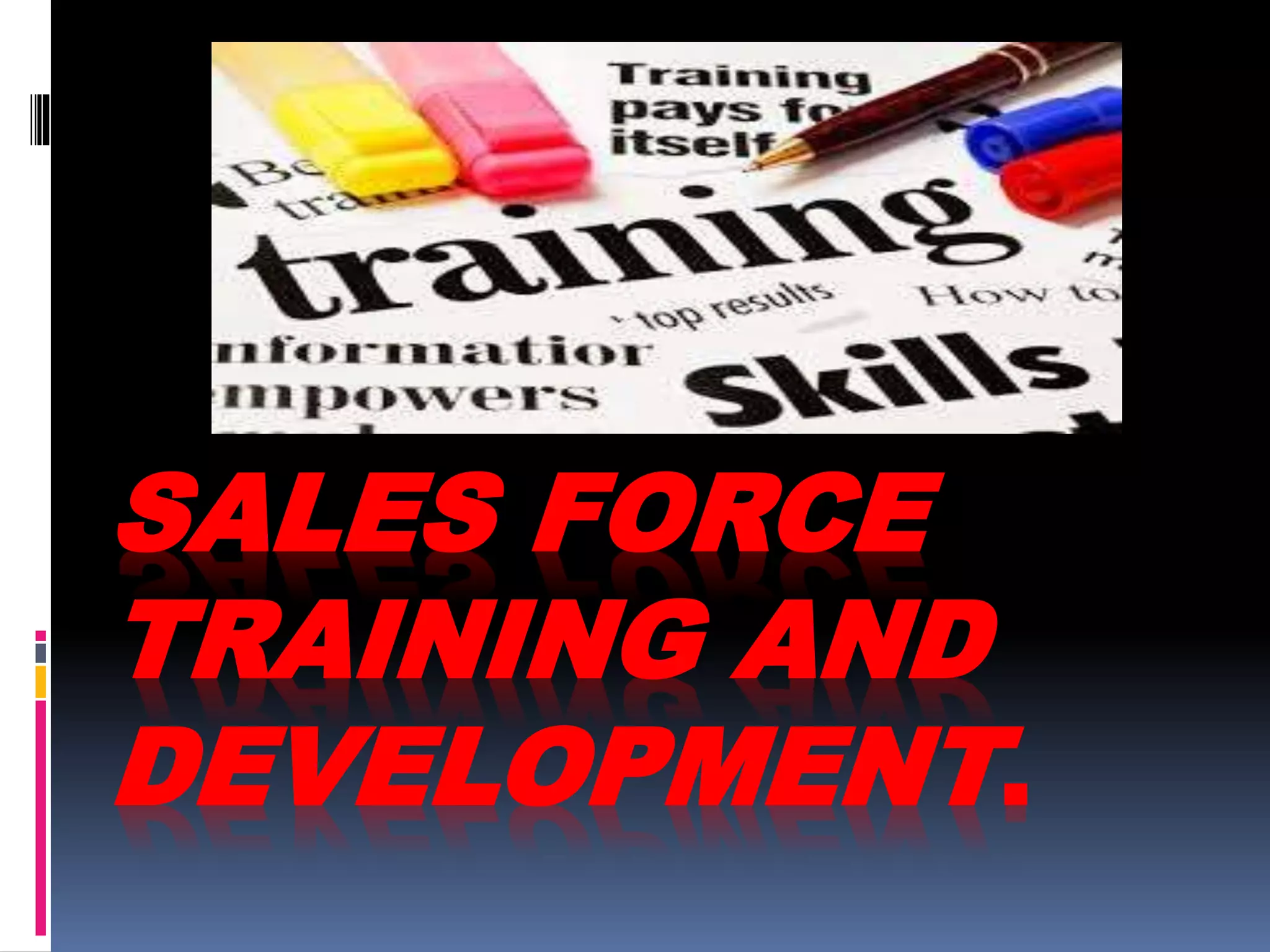 Sales force training and development 1 | PPTX