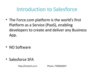 Salesforce training with placement | PPT