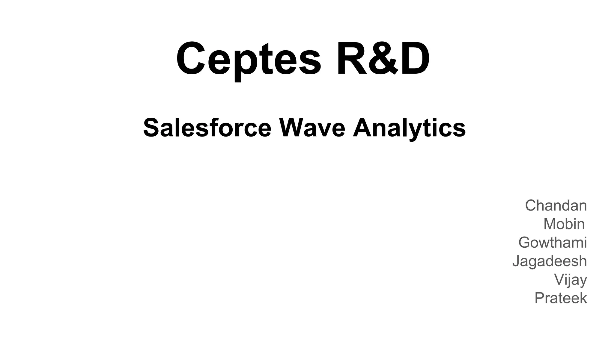 Salesforce Wave Analytics | PPT