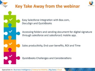 Salesforce integration with Box.com, docuSign & QuickBooks made easy | PPT