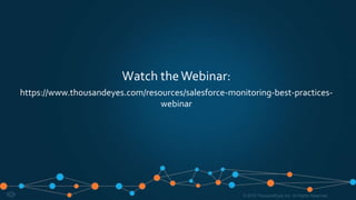 Salesforce Monitoring Best Practices | PPT