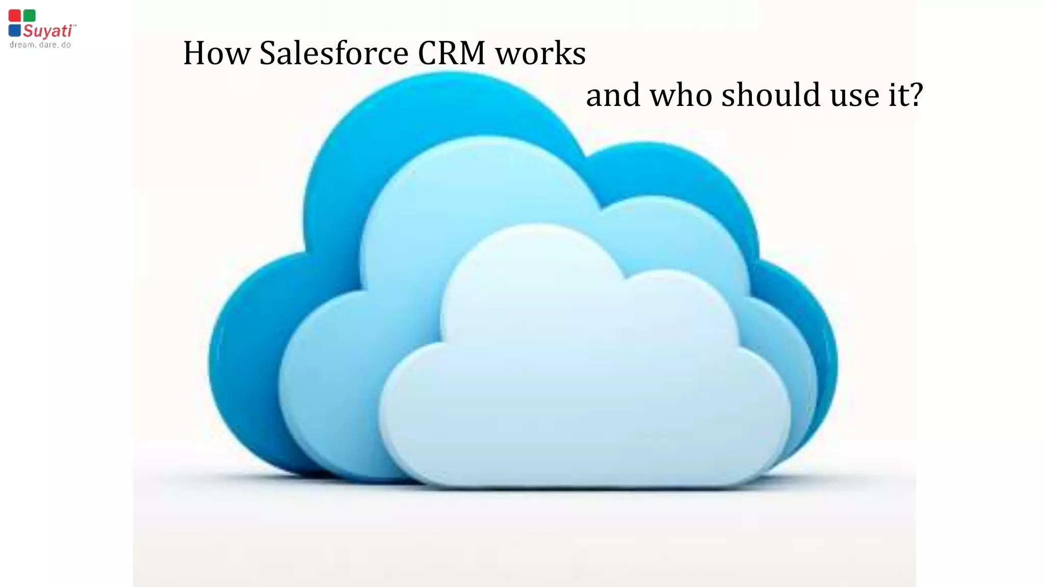 How Salesforce CRM works & who should use it? | PDF