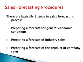 Sales forecast | PPT