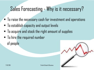Sales forecasting | PPTX