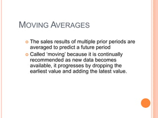 Sales forecasting | PPTX