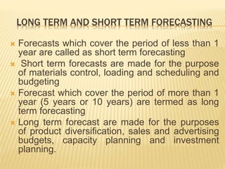 Sales forecasting | PPTX