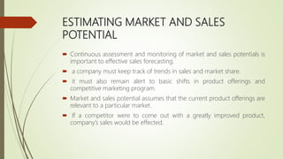 Sales forecasting | PPTX