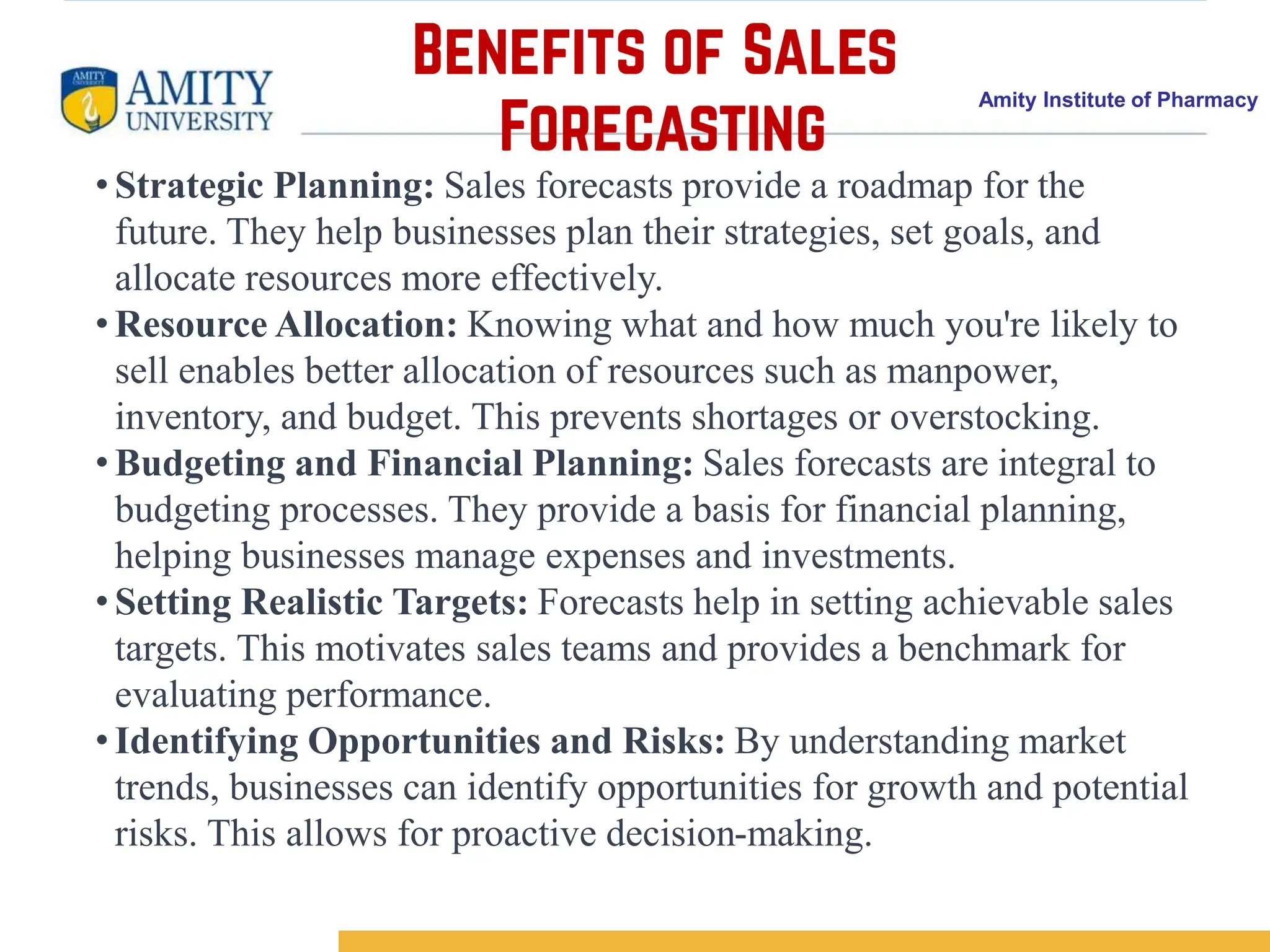 sales forecasting (Pharma) | PPTX