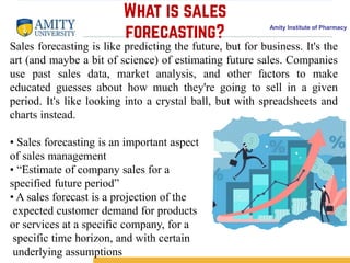 sales forecasting (Pharma) | PPTX