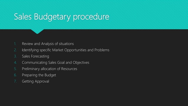 Sales forecasting and budgeting | PPTX | Sales | Business